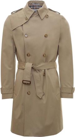 Aquascutum Homme, Manteaux, Beige, Taille: 2XL Gleno Trench Coat