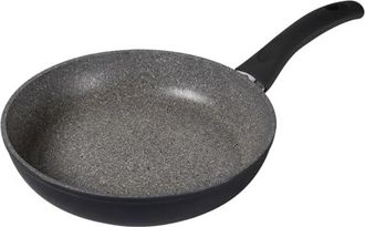 Ballarini Bari Granitium Pfanne mit Antihaftbeschichtung, Induktionsgeeignet, Mit Temperaturkontrolle, 20 cm, Aluminium, Grau