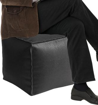 Generic Faltbarer Fu&szlig;hocker - Tragbarer Aufbewahrungshocker aus Pl&uuml;sch 40 cm mit abnehmbarem Deckel, Spielzeugbrust und Nachttischbank f&uuml;r kleine R&auml;ume, Kinde