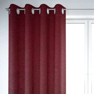 Sch&ouml;ner Leben Thermovorhang Akustik Inuit rot 245cm, Gardinen Aufh&auml;ngung:&Ouml;sen