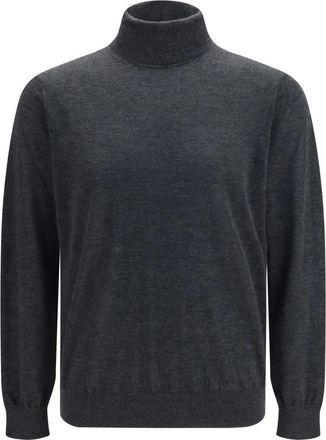 Giorgio Armani Kaschmir-Rollkragenpullover - - Knitwear - Herren - Grau - S