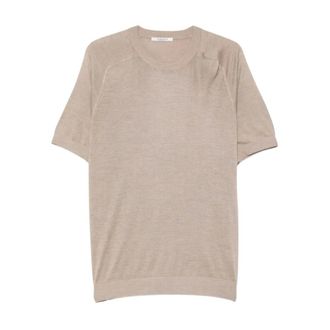 KANGRA Girocollo M-Manica a Martello Rasato - - Knitwear - Herren - Beige - L