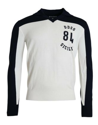 Dolce & Gabbana Mens Sweater Multicolor Virgin Wool