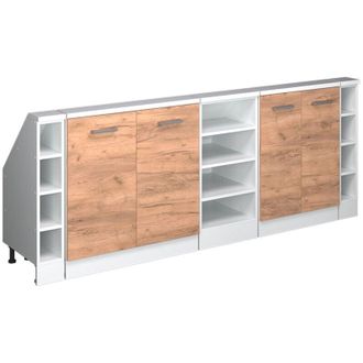 Vicco Armoire sous pente de toit Rion, Ch&ecirc;ne blanc/force de lor, Lot de 5, Vicco