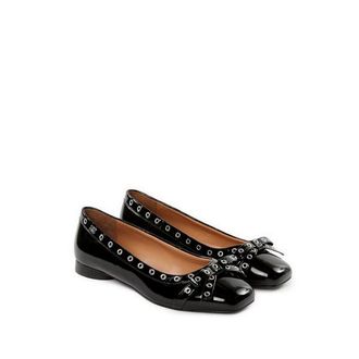 Ganni Vernies - Schwarze Ballerinas