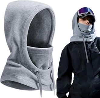 Generic Couvre-visage pour lhiver - Cache-cou isolant, cache-cou, couvre-visage thermique - pour lhiver, le ski, la moto, lescalade, les trajets en plein air,