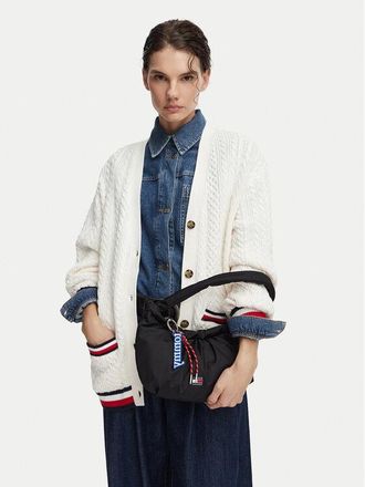 Tommy Jeans Handtasche Tjw Icon Charms Shoulder Bag AW0AW18780 Schwarz