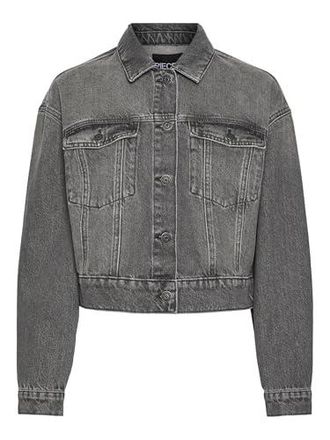 Pieces Veste Pcnynne en denim, Gris denim, S