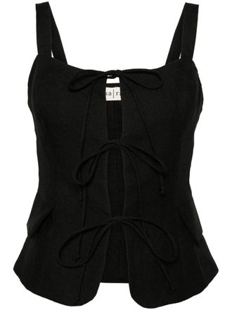 Casa Raki veston Dona en lin - Noir