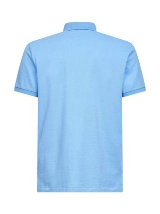 Polo Ralph Lauren Mens Mesh Polo Shirt Blue Lagoon Light Cotton T-shirts And Polos