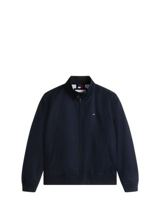 Tommy Hilfiger Blouson Harrington &agrave; logo brod&eacute; en coton