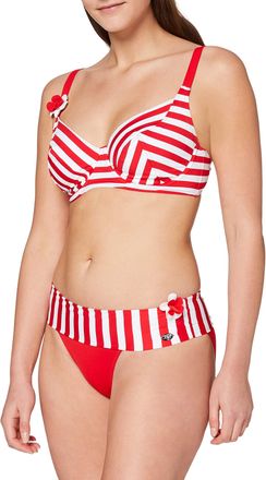 Haute Pression Haute pression Damen Y8013 Baby Badebekleidung, Rot (Rayé Rouge), Herstellergröße: 52 (Taille Fabricant 52F)