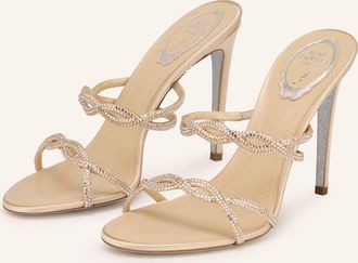 Rene Caovilla Rene Caovilla Mules Mit Schmucksteinen beige