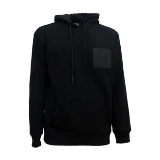 John Richmond Homme, Sweatshirts et sweats à capuche, Noir, Taille: 2XL Sweat à Capuche Noir avec Écusson Logo