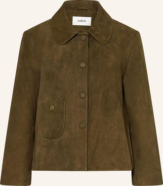 BA&SH Ba&Sh Lederjacke Milas gruen