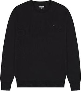 Wrangler Sign Off Crew Maillot de surv&ecirc;tement, Noir, XXL Homme