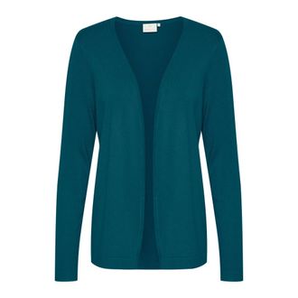 Kaffe Femme, Pulls, Bleu, Taille: 38 FR Cardigan Tricot Simple Legion Blue