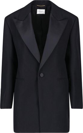 Saint Laurent Single-Breasted Virgin Wool Blazer