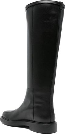 Tod's Calf Leather T-Detail Boot - Black