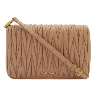 Miu Miu Pre-owned Matelasse Pochette - - Pre-owned - Damen - Beige - ONE SIZE