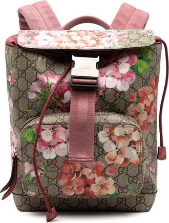 Gucci Small GG Supreme Blooms Single Buckle Backpack