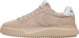 Voile Blanche Sneakers aus Veloursleder, Beige 41