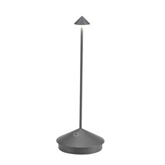 Zafferano Lampe Pina, Lampe de Table Rechargeable et Sans Fil avec Contrôle Tactile, Utilisable également comme Lampe dExtérieur, Dimmer 2200-3000 K, Hauteur 29