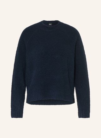 HUGO BOSS Boucl&eacute;-Pullover Febisana blau