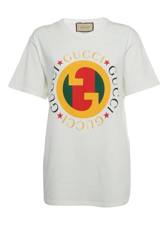 Gucci t-shirt &agrave; logo GG - Blanc