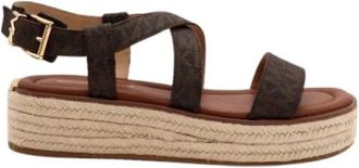 Michael Kors Femme, Chaussures, Brun, Taille: 39 EU Lynn Espadrille Sandal