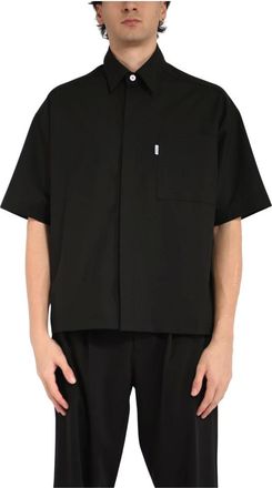 BONSAI Homme, Chemises, Noir, Taille: M Chemise boutonn&eacute;e courte