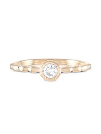 Luxury Bazaar bague en or 14ct ornée de diamants - Jaune