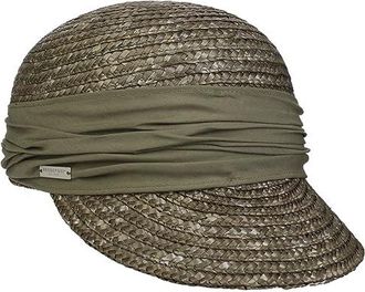 Seeberger Casquette Grace en Paille Seeberger casquette pour femme (taille unique - olive)