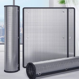 Generic Sonnenschutz Sichtschutzfolie W&auml;rmed&auml;mmung Fensterfolie D&auml;mmfolie mit Saugnapf UV-Schutz Doppelte Isolierfolie f&uuml;r Fenster Innen oder Au&szlig;en(40X100CM)