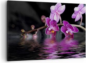 Arttor Wandbilder Dekoration Wohnzimmer Asien exotisch orchidee blume Bilder auf Leinwand 120x80cm Leinwandbild Schlafzimmer Deko Wand Kunstdruck Art Gro&szlig; XX