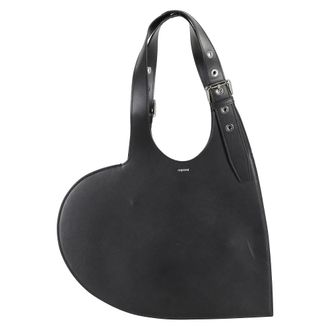 Coperni Femme, Sacs, Noir, Taille: ONE Size Sac Tote Coeur avec Poignées à Double Boucle