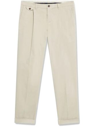 Brooks Brothers pantalon chino en coton à plis - Tons neutres