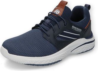 Dockers by Gerli Herren Low-Top Sneaker, Männer Halbschuhe,Freizeitschuhe,Turnschuhe,Laufschuhe,schnürschuhe,Business,Navy/braun,43 EU