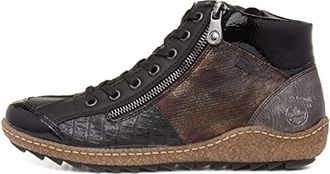 Rieker Bottes Courtes pour Femme, Noires Mollet, 37 EU