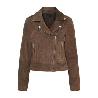 Notyz Amsterdam Wildlederjacke - - Jackets - Damen - Braun - L