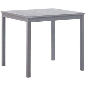 vidaXL Vidaxl - Table de jardin Gris 80x80x74 cm Bois dacacia massif