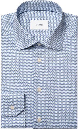 Eton Signature Hemd aus Bio-Baumwoll-Twill, Slim Fit in