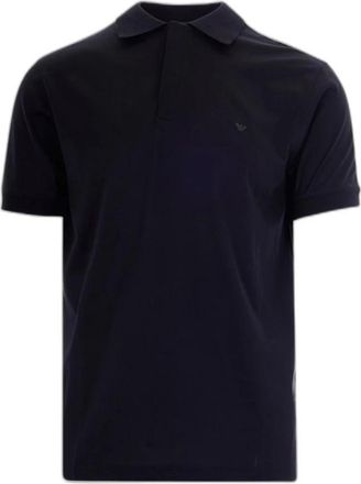Emporio Armani Lyocell-Baumwoll Poloshirt - - Tops - Herren - Blau - 2XL