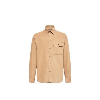 Moncler Moncler Corduroy Shirt, Men, Beige, Size: Xxl