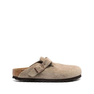 Birkenstock Suede-Sandalen mit Mandelspitze - - Shoes - Damen - Grau - 38 EU