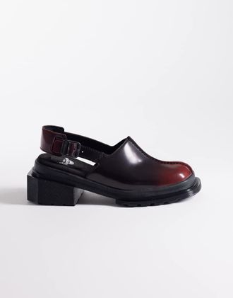 Dr. Martens Dr. Martens - Maybole - Mules in Kirschrot mit eckiger Zehenpartie