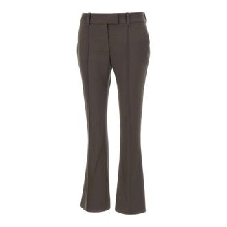 The Attico Femme, Pantalons, Brun, Taille: 38 FR Wide Pantalons