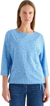 Cecil Shirt mit Minimal Print Fountain Blue XXL