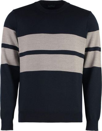 Paul & Shark Gestreifter Pullover - Blau