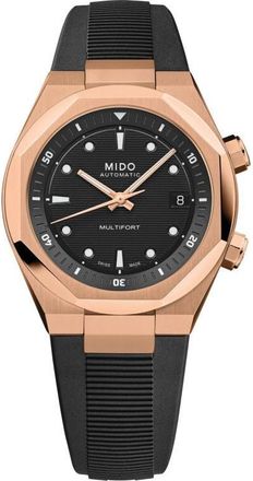 Mido Multifort 8 two crowns, Ros&eacute;gold, Kautschukband Herrenuhr M047.507.37.051.00